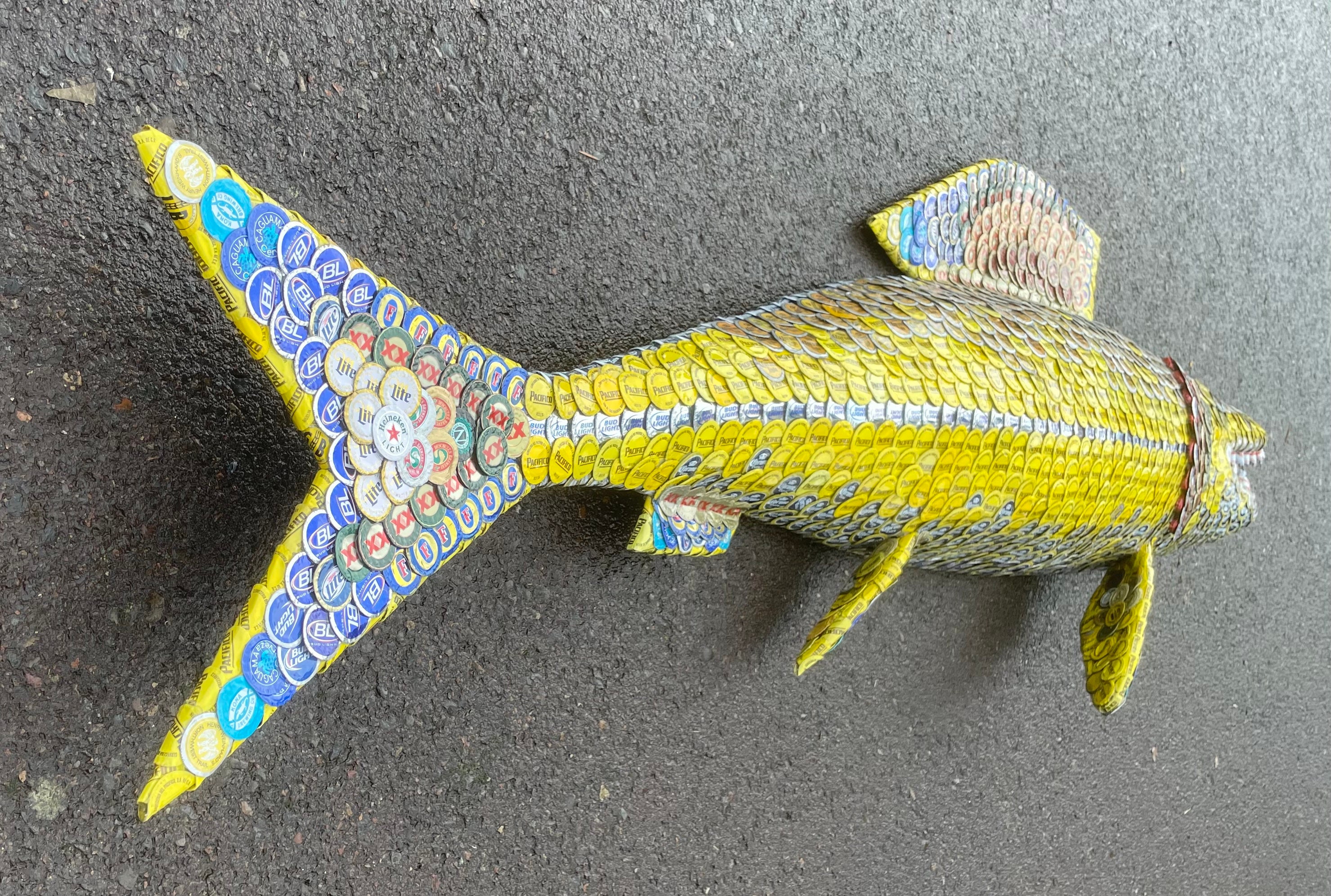 Bottle Cap Trophy Fish - Etsy