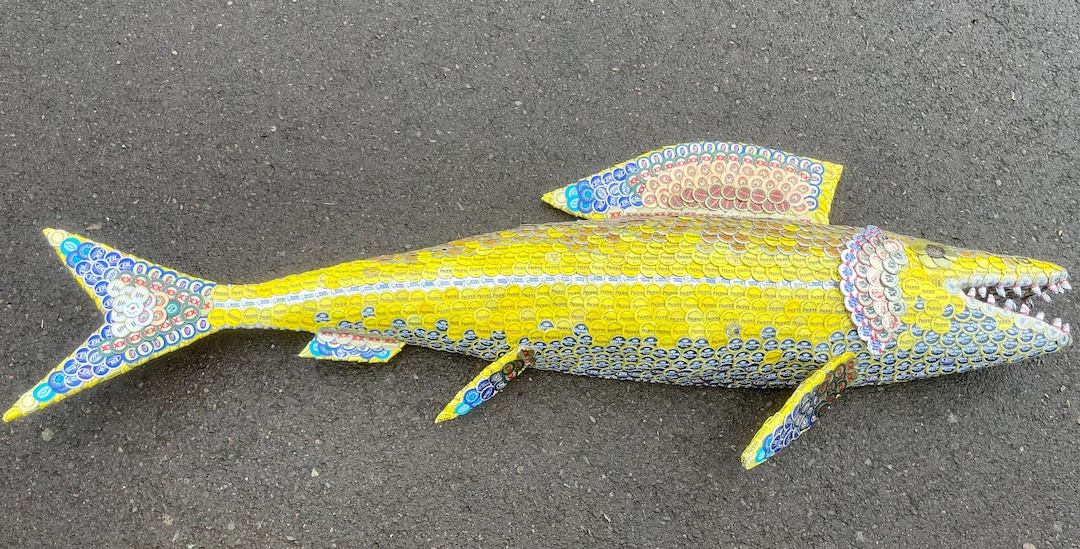 Bottle Cap Trophy Fish - Etsy