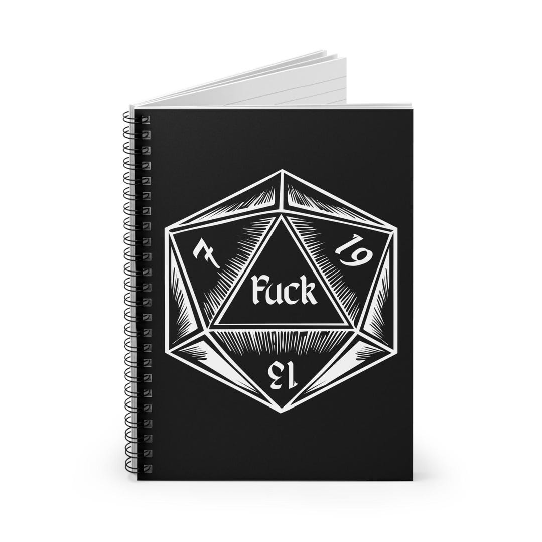 Spiral Notebook DND D20 Nat1 Ruled Line, Gaming Journal, Fantasy ...