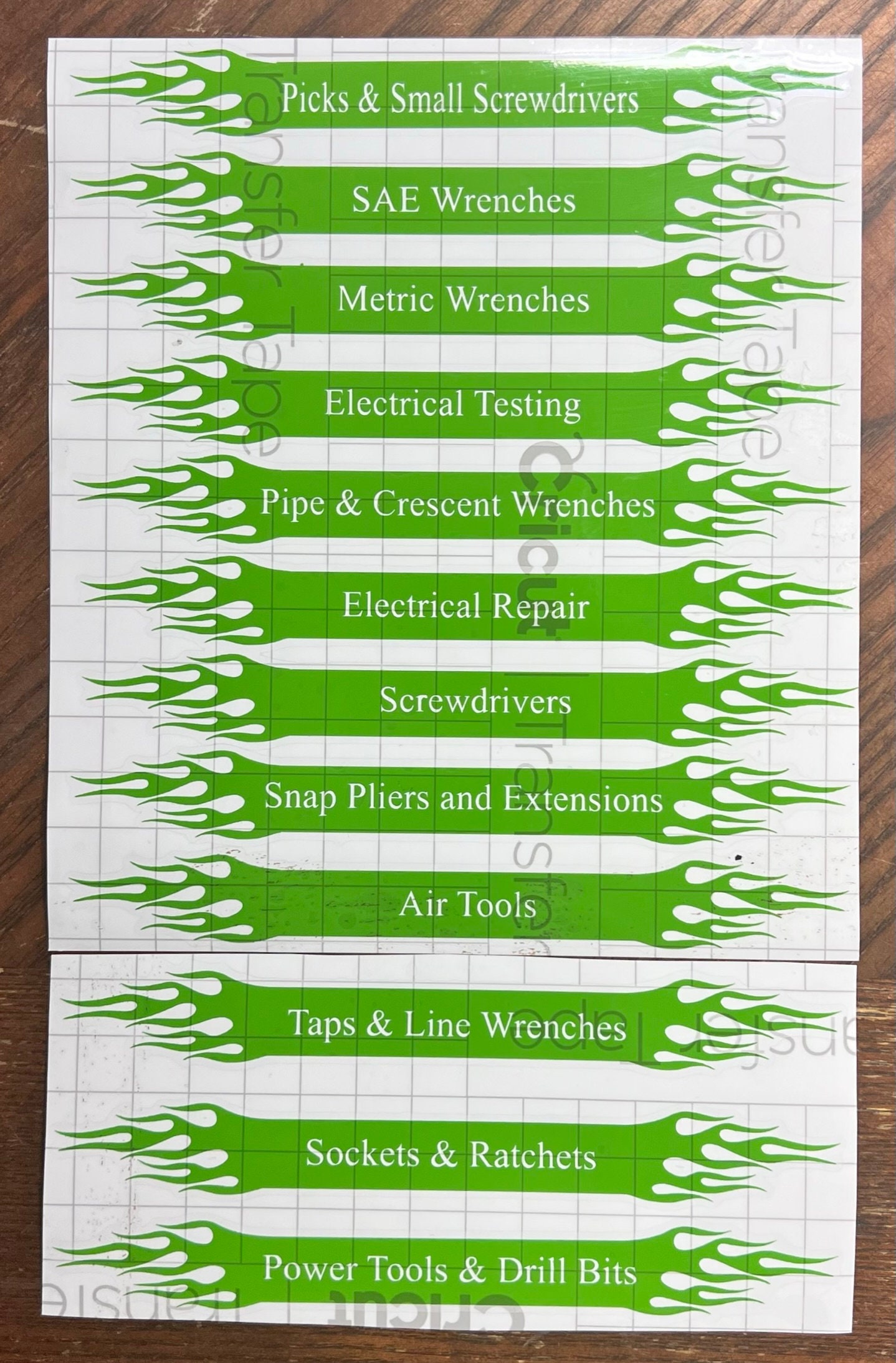 15 Custom Toolbox Drawer Front Decals Toolbox Decals - Etsy