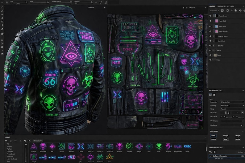 Cyberpunk Patch Pack – Neon Tech Logo's (25 PNG 4K) - Etsy Nederland