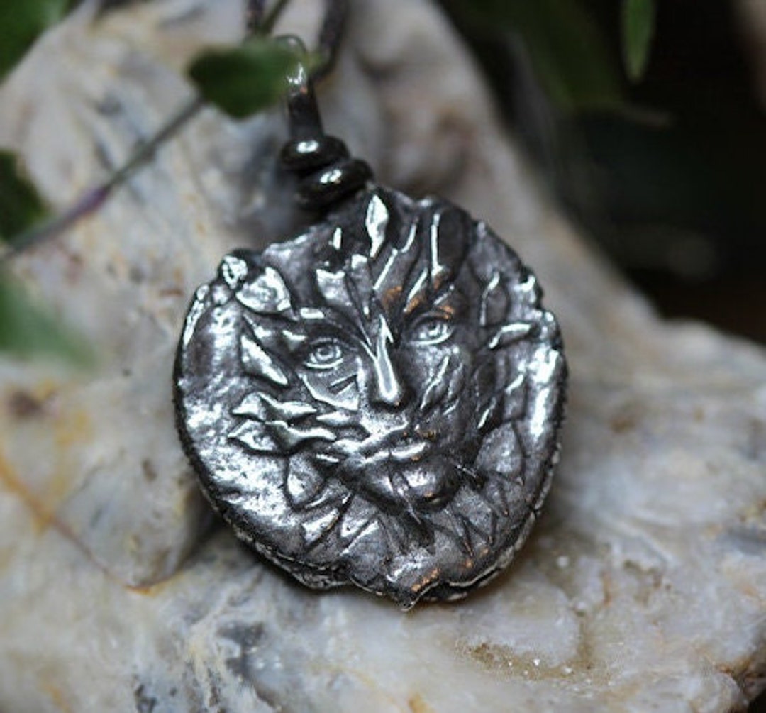 Talisman Pendant Wax Seal Necklace Fine Silver Talisman Woodland ...