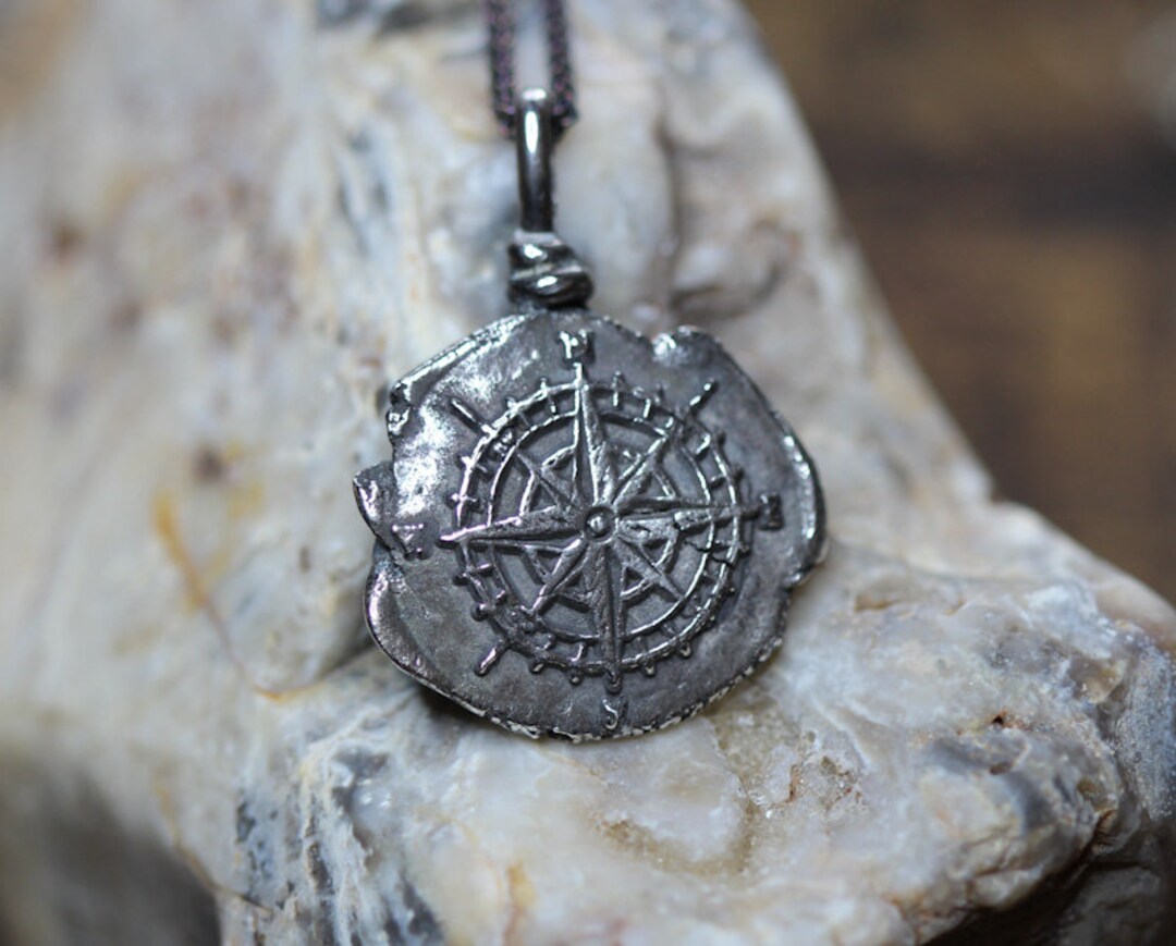 Traveler Talisman Wax Seal Necklace Fine Silver Talisman Talisman ...