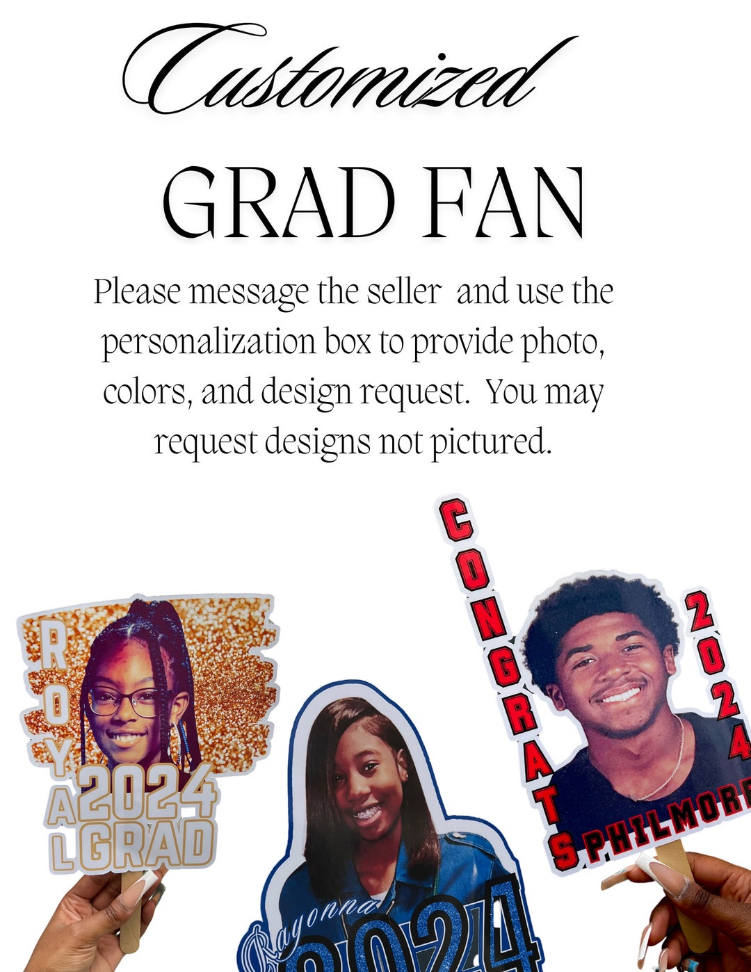 Custom Graduation Fan - Etsy