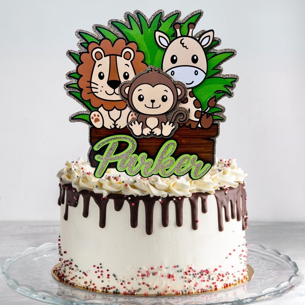 Jungle Cake Topper - Etsy