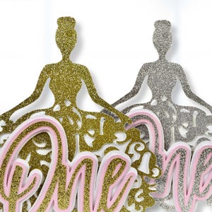 Princess ONE Cake Topper - First Birthday Girl - Elegant Fairytale ...