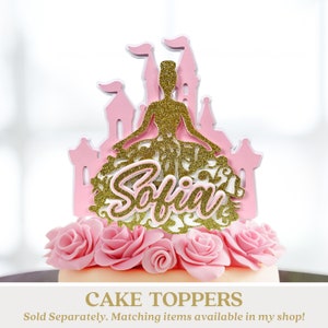 Princess Crown Cupcake Topper Birthday Party Tiara Cupcake Pick Elegant ...