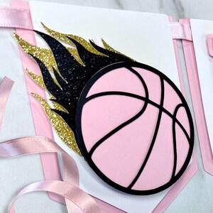 Basketball Custom Banner [pink] - Girls Baby Shower - Personalized ...