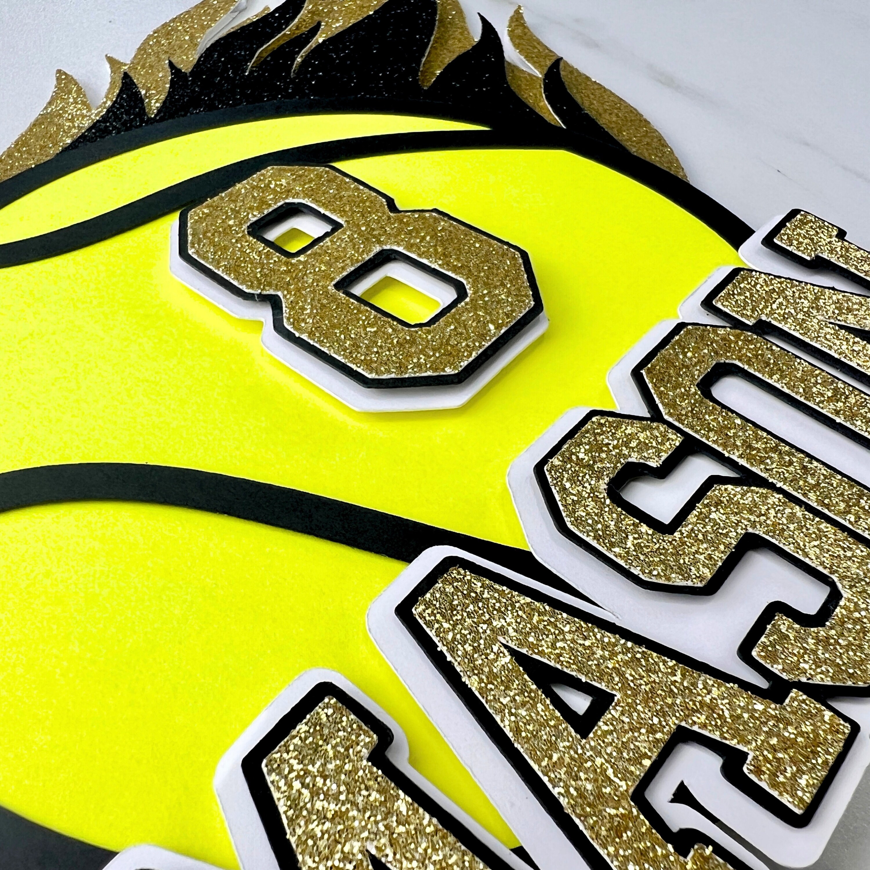 Tennis Cake Topper varsity Lettering Birthday Party Decoration Tennis ...