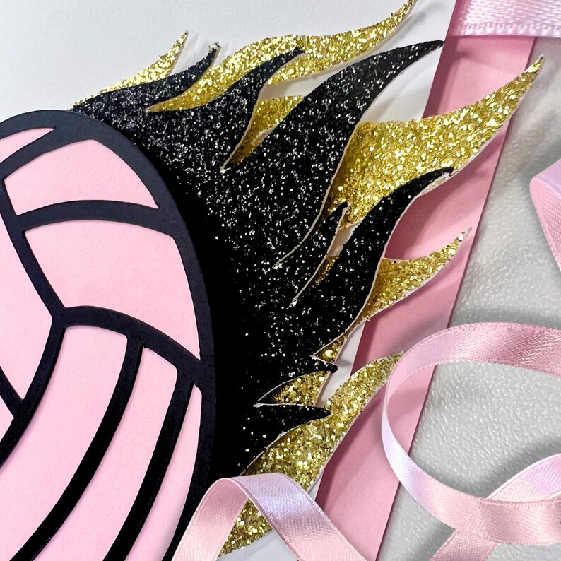 Volleyball Custom Name Banner - Girls Personalized Sports Party Decor ...