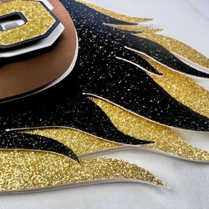 Football Cake Topper - Personalized Birthday Decorations, Sports Party ...