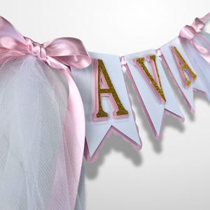 Pink Custom Banner - Personalized - Girls Baby Shower Decoration ...