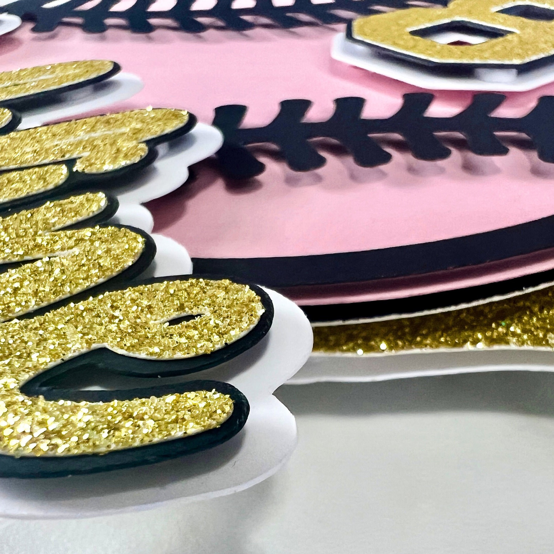 Softball Cake Topper, Girls Personalized Sports Party Decorations ...