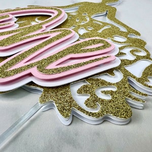 Princess ONE Cake Topper First Birthday Girl Elegant Princess Pink and ...