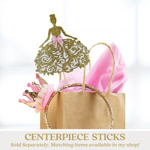 Princess Crown Cupcake Topper Birthday Party Tiara Cupcake Pick Elegant ...