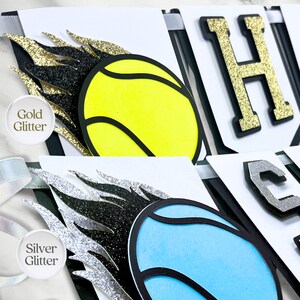 Tennis Party Name Banner - Personalized Sign With Custom Wording, Team ...