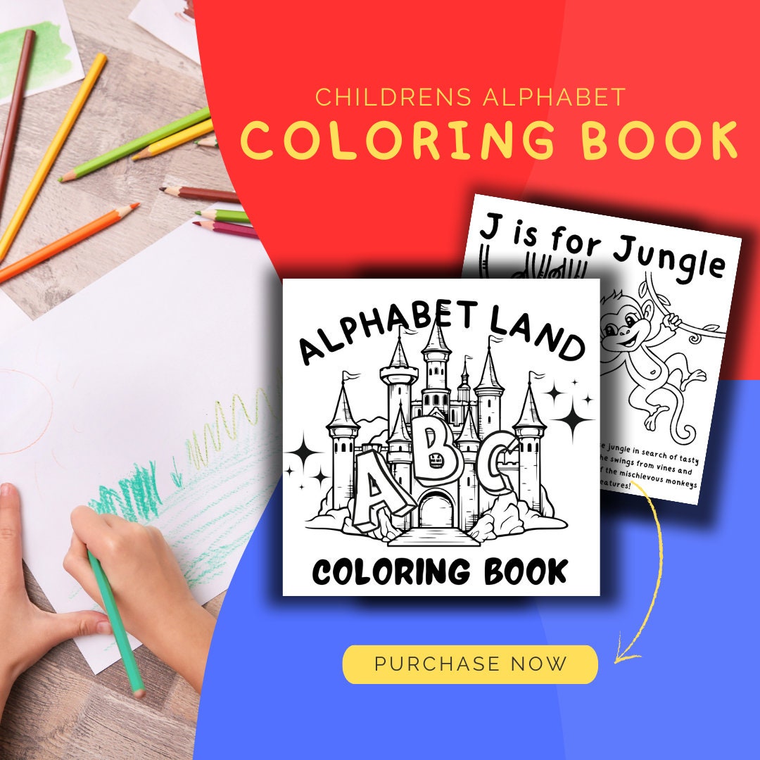 Alphabet Land : Children's Coloring Book, Advance You Childs Literacy ...