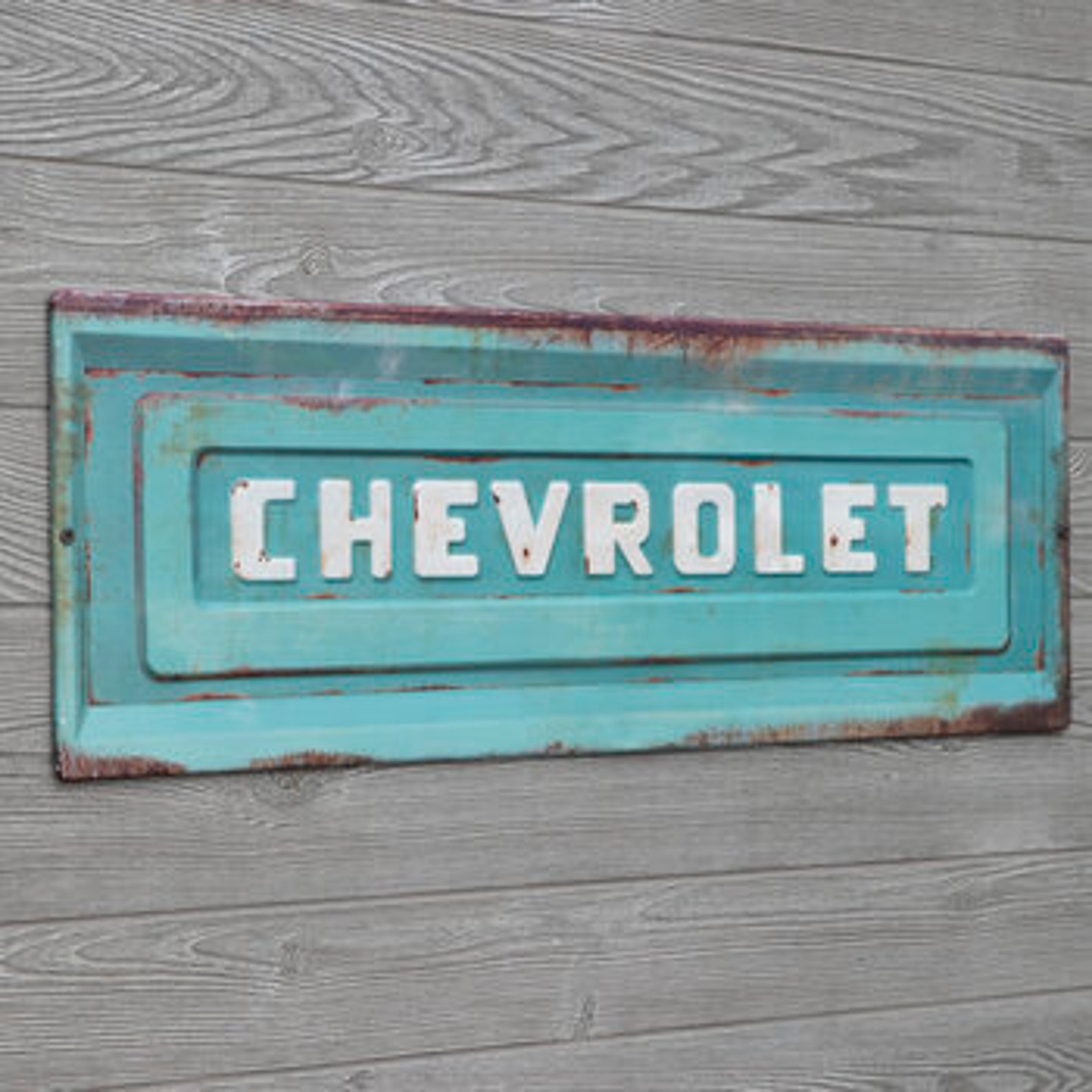 Vintage Chevrolet Truck Tailgate Wall Art Sign - Etsy