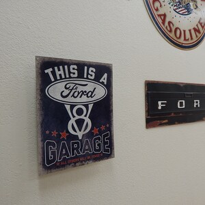 Ford V8 Garage Vintage Style Metal Sign - Etsy