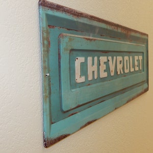 Vintage Chevrolet Truck Tailgate Wall Art Sign - Etsy