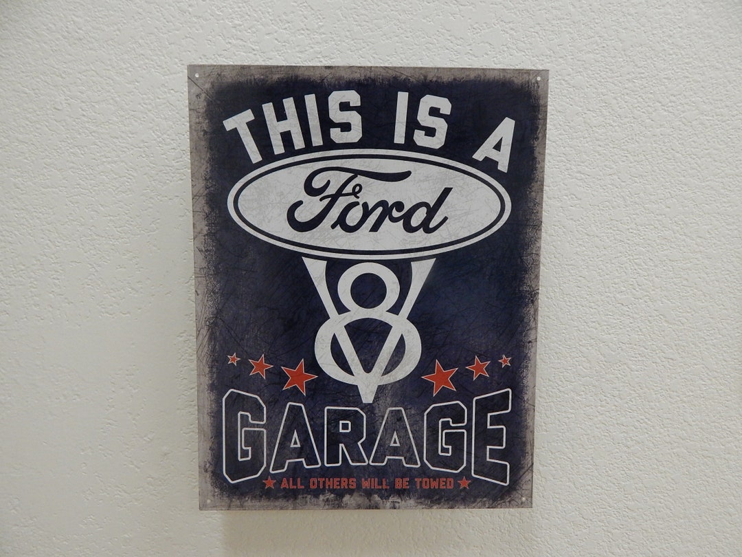 Ford V8 Garage Vintage Style Metal Sign - Etsy