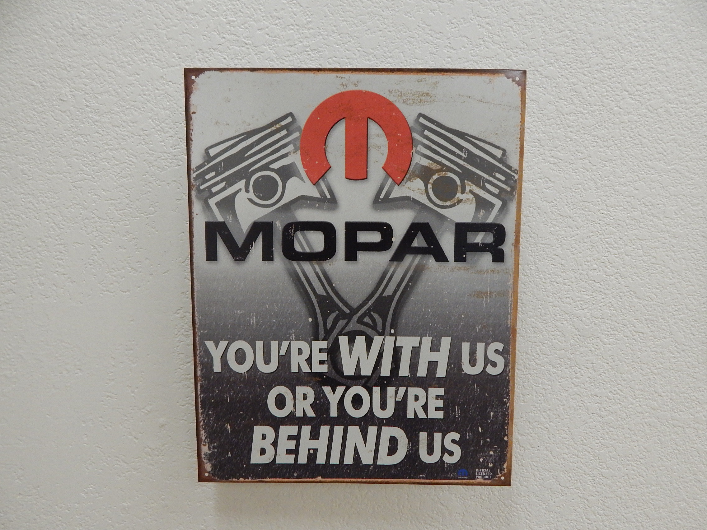 Mopar You're With Us or Behind Us Vintage Sytle Metal Sign - Etsy