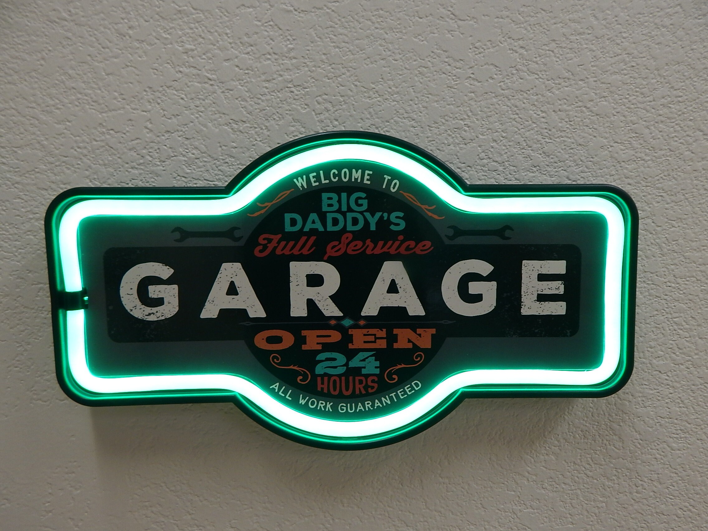Big Daddy's Garage LED Lit Neon Sign - Etsy