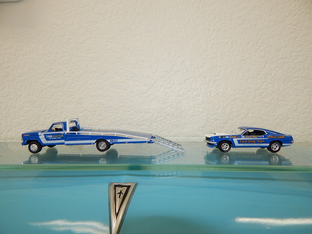 1:64 Scale Hubert Platt's 1969 Ford F-350 With 1969 Mustang Georgia ...