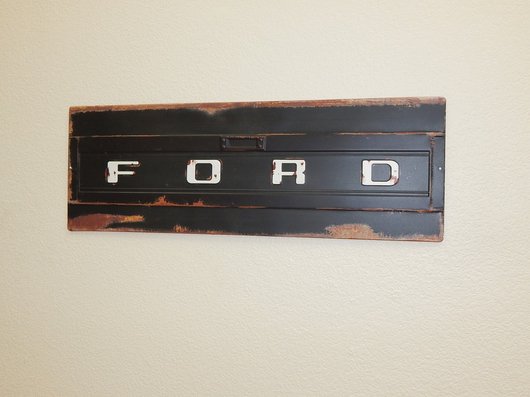 Vintage Ford Truck Tailgate Wall Art Sign - Etsy