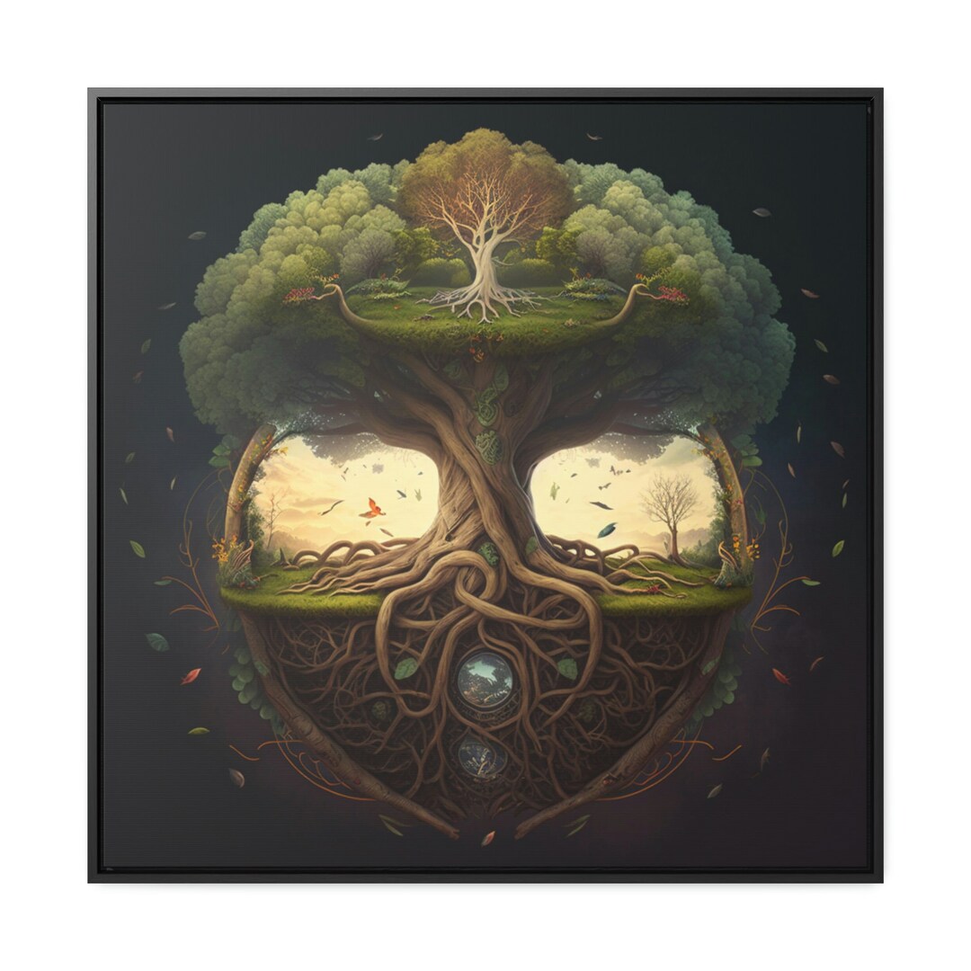 Eternal Growth: Tree of Life Canvas Painting Masterpiece - Etsy