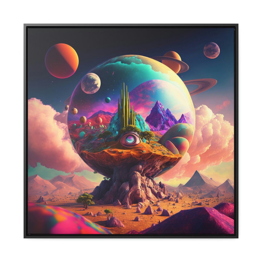 Cosmic Colors: Psychedelic Universe Canvas Painting - Etsy