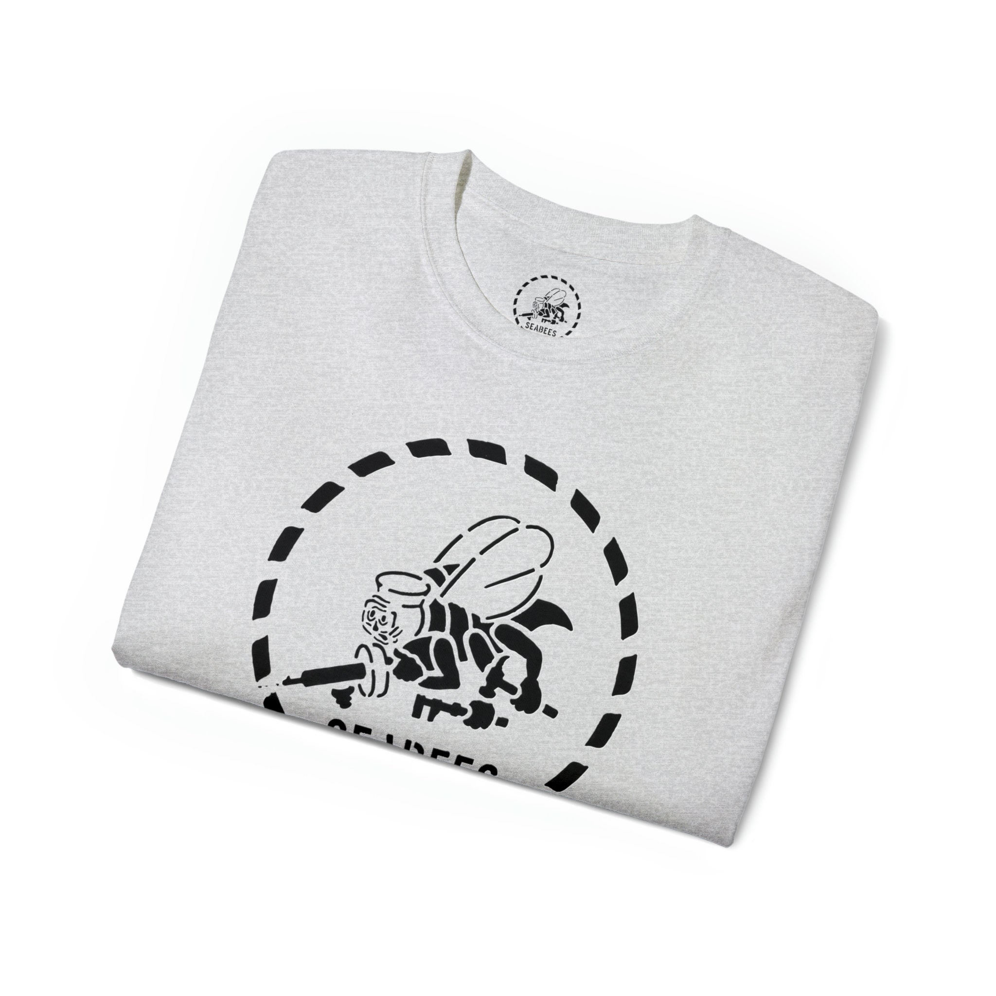 Seabee Stencil Logo Unisex Ultra Cotton Tee US Navy Seabees US - Etsy
