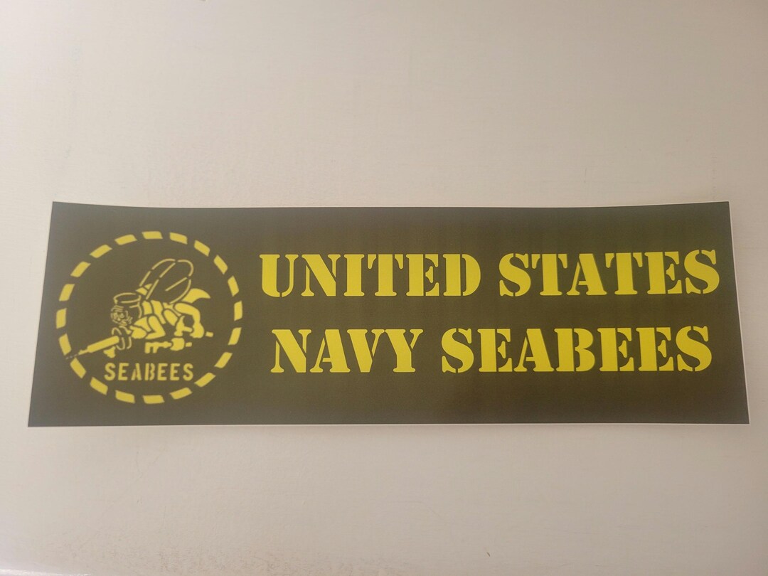 Seabee Stencil Bumper Sticker CESE - Etsy