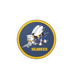 Seabees Vinyl Decals 4 Sizes Seabee Sticker - Etsy