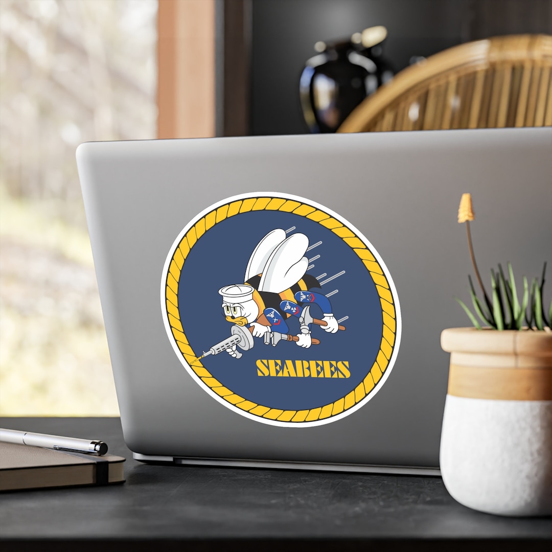 Seabees Vinyl Decals 4 Sizes Seabee Sticker - Etsy