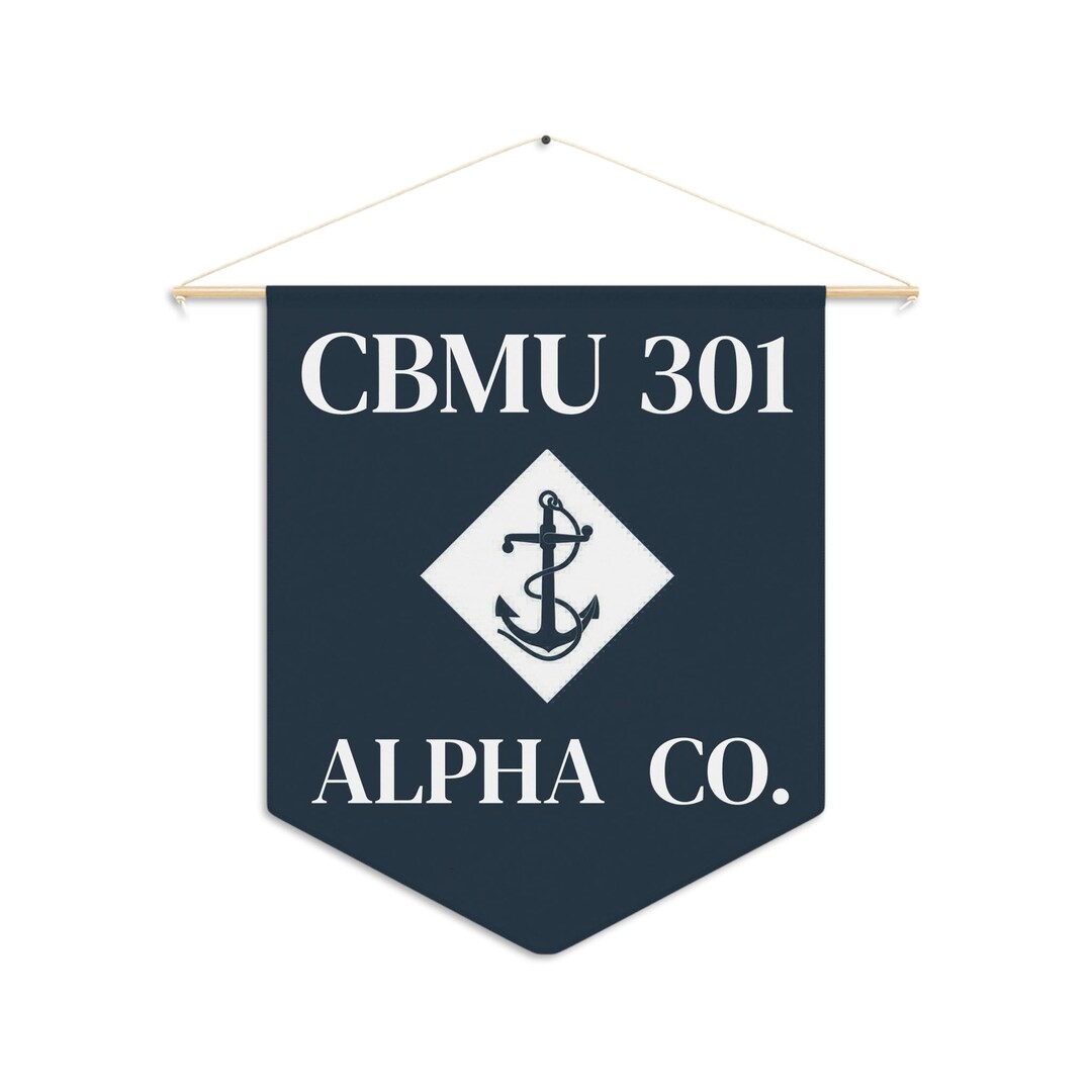 CBMU 301 ALPHA Guidon to Pennant for Display in Man Cave or She Shed ...