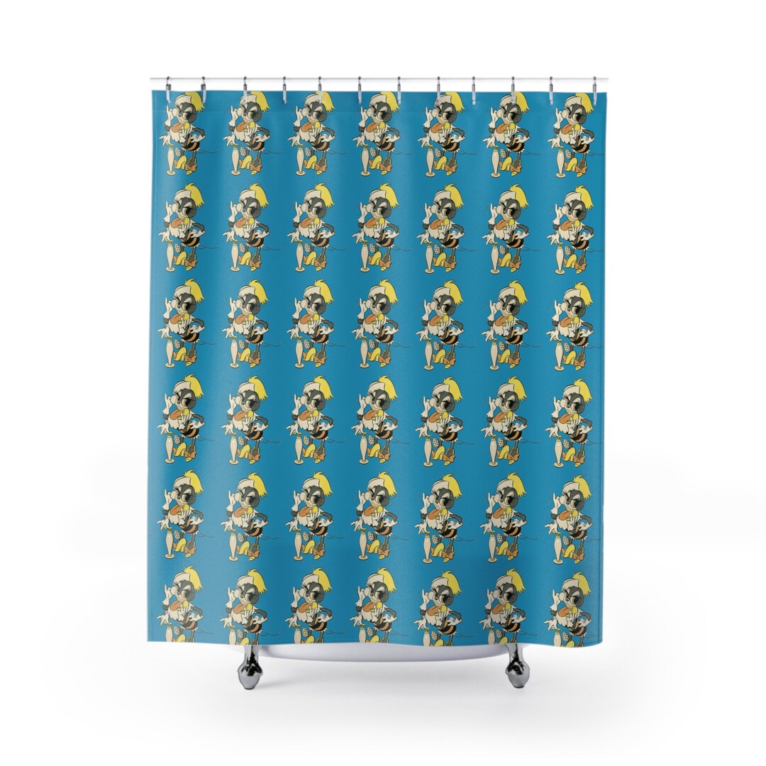Phoebe Shower Curtain the Female Seabee for Bathroom - Etsy
