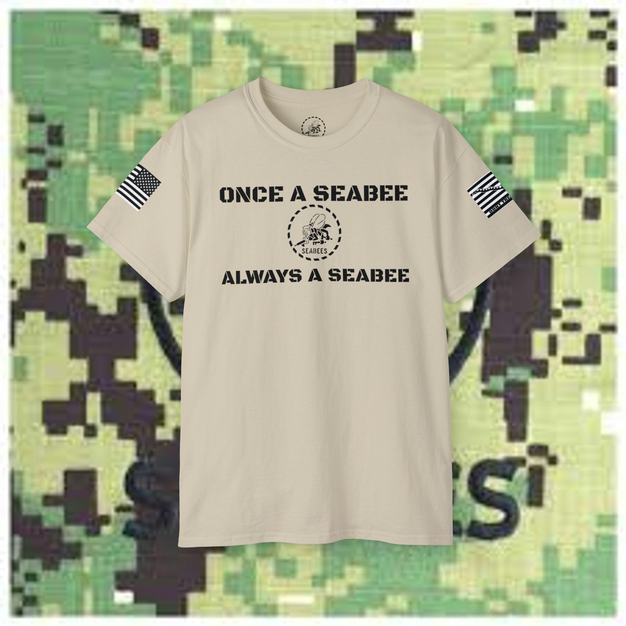 Once a Seabee Always a Seabee Stencil Logo Unisex Ultra - Etsy
