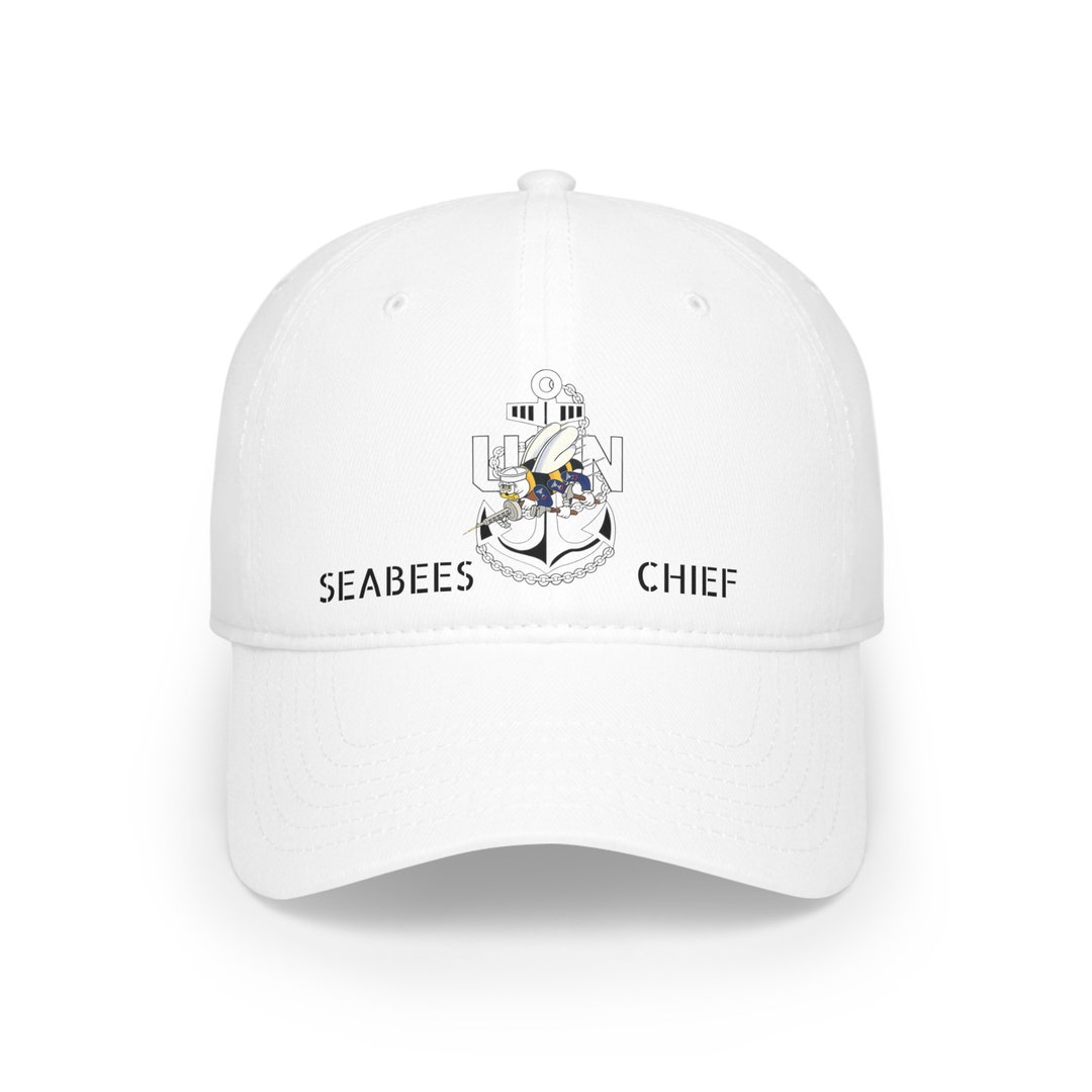 Seabees CHIEF Low Profile Baseball Cap Seabees Hat Dad Grandpa Mom ...
