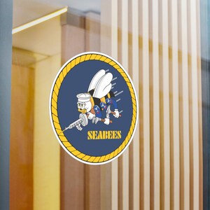 Seabees Vinyl Decals 4 Sizes Seabee Sticker - Etsy