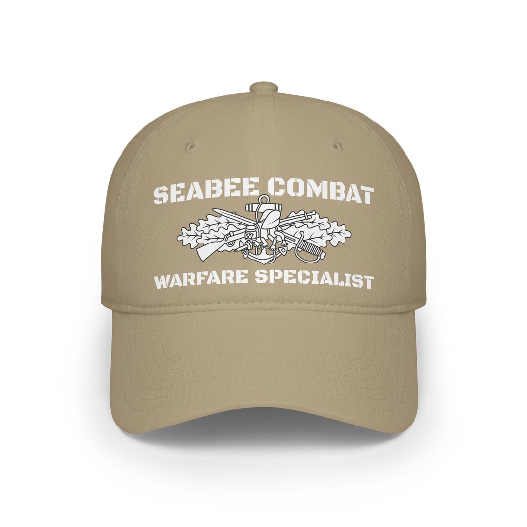 Seabee Combat Warfare Specialist SCWS 1 Low Profile Baseball Ball Cap ...