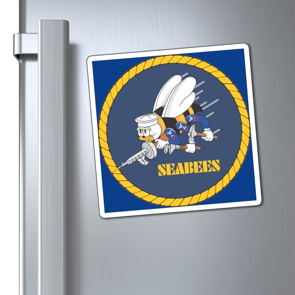 Seabees Logo Magnets in 3 Sizes for Refrigerator Beehive - Etsy