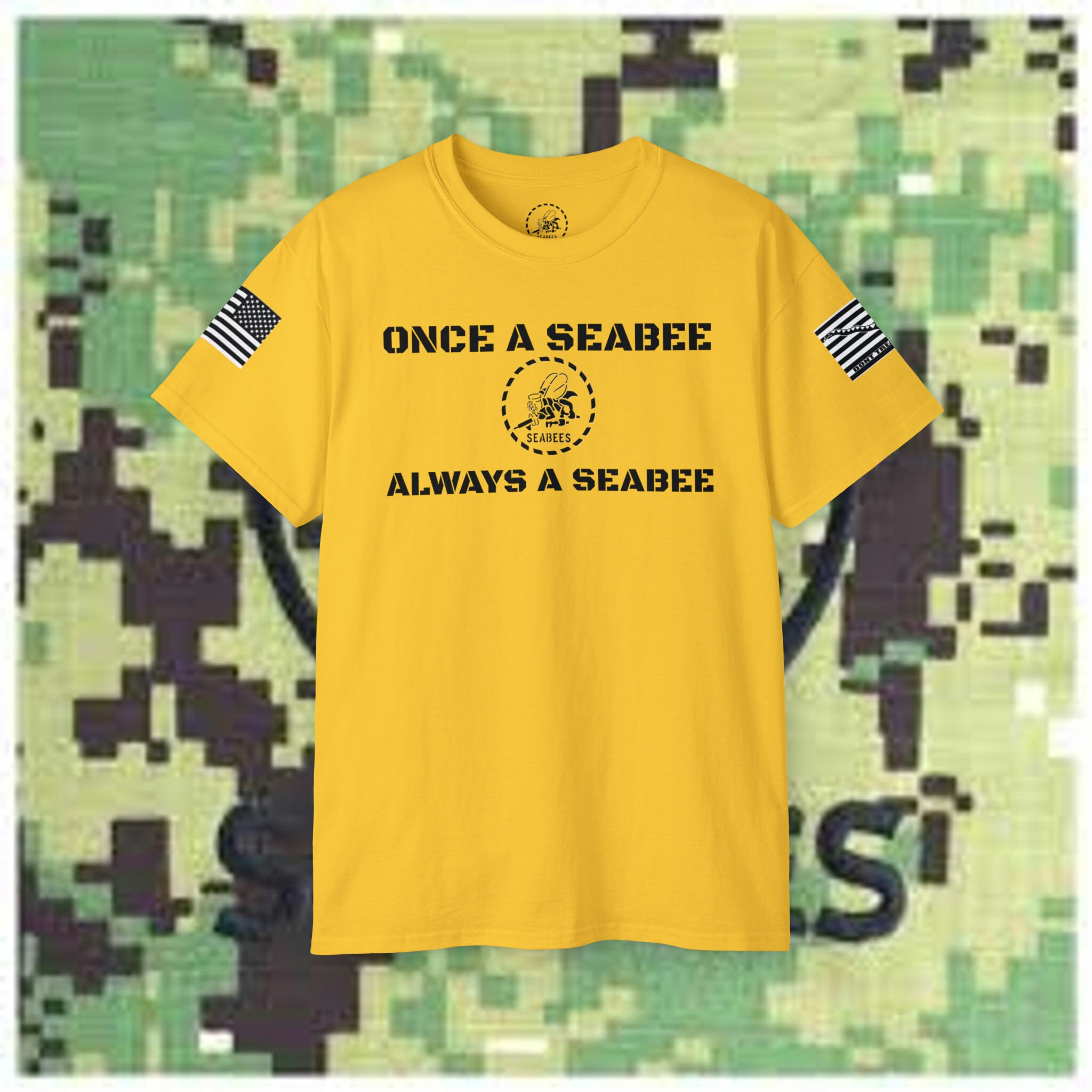 Once a Seabee Always a Seabee Stencil Logo Unisex Ultra - Etsy