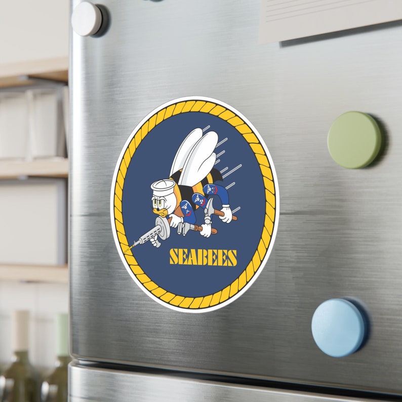 Seabees Vinyl Decals 4 Sizes Seabee Sticker - Etsy