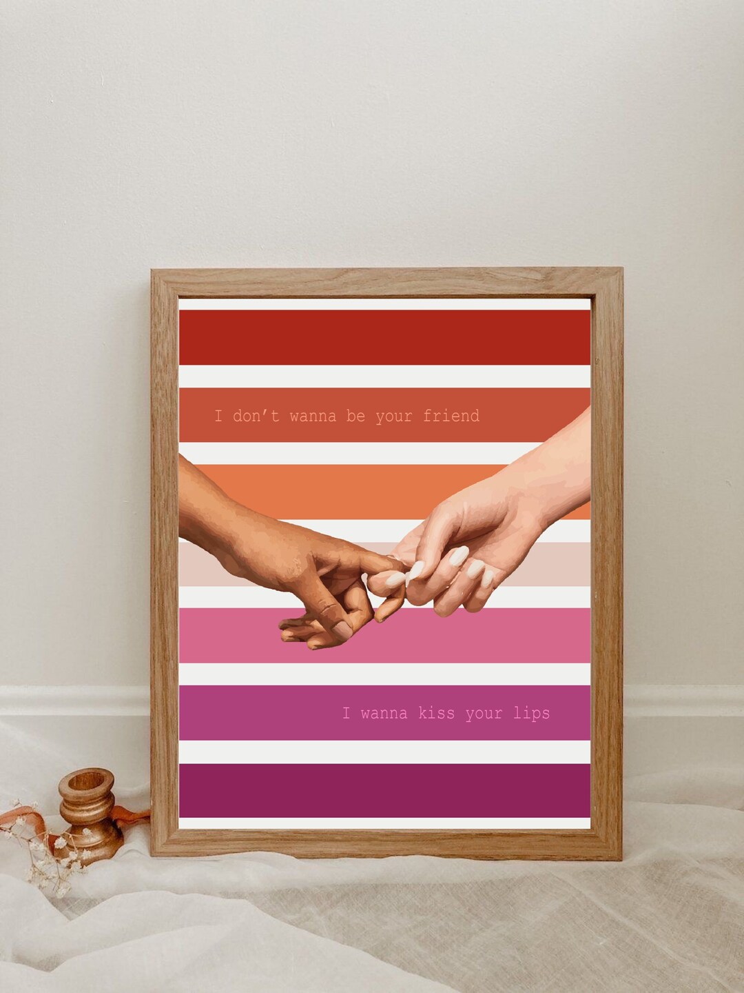 I Wanna Be Your Girlfriend Pride Poster - Etsy