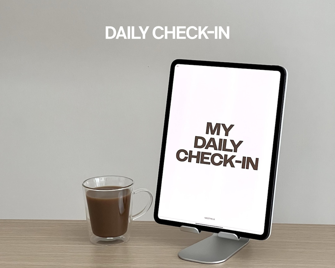 Daily Check-in Digital Journal | Personal Digital Planner for Goodnotes ...