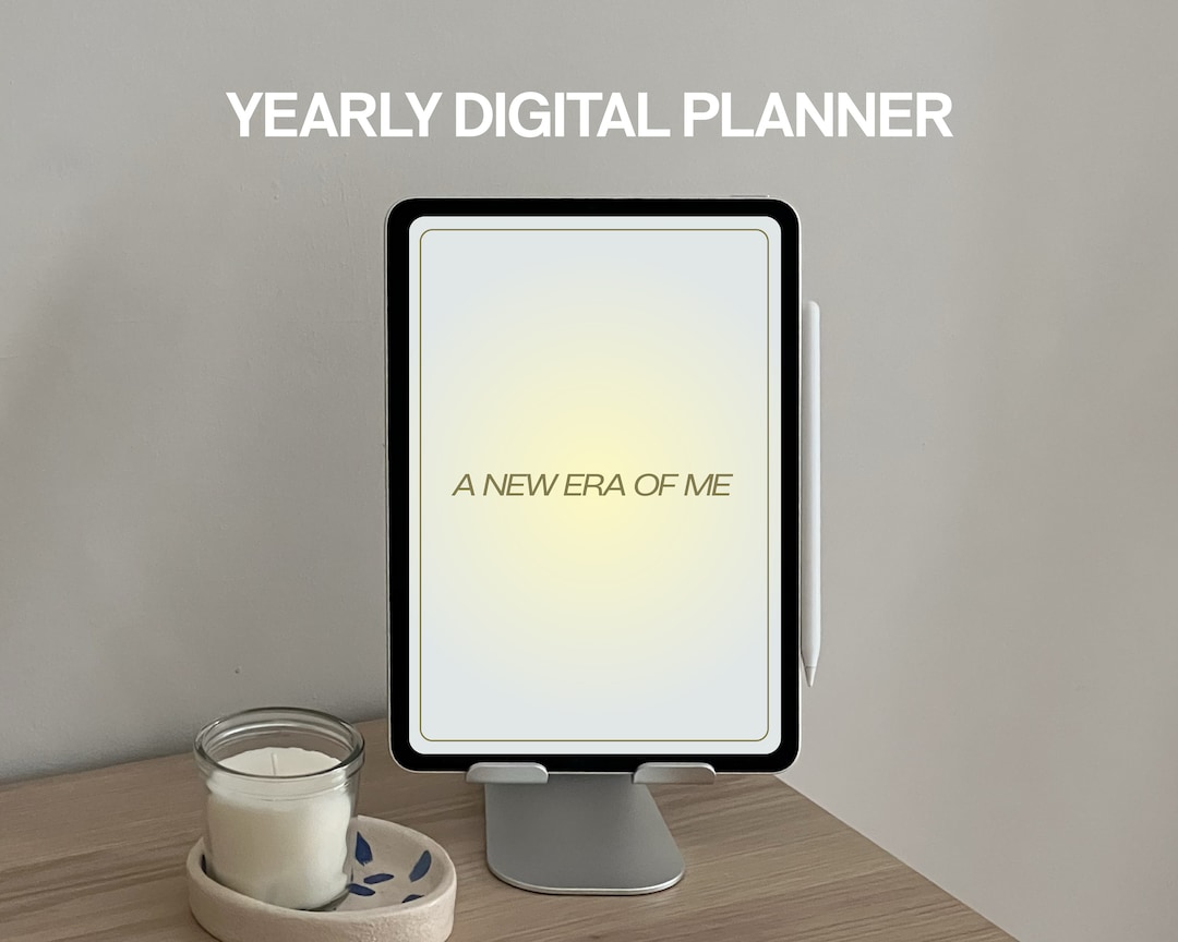 Yearly Digital Planner | Undated Planner for Goodnotes, Notability ...