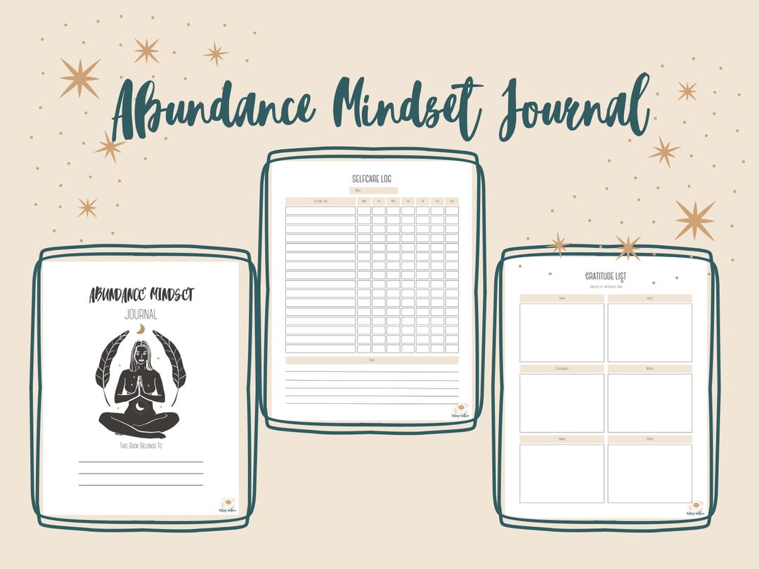 Abundance Mindset Journal | Digital Download - Etsy