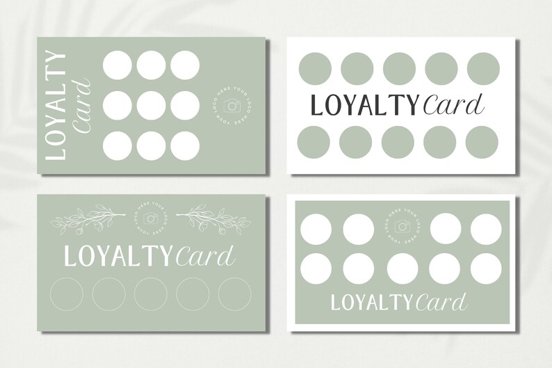 Loyalty Card Template Editable Loyalty Card Custom Loyalty Cards ...