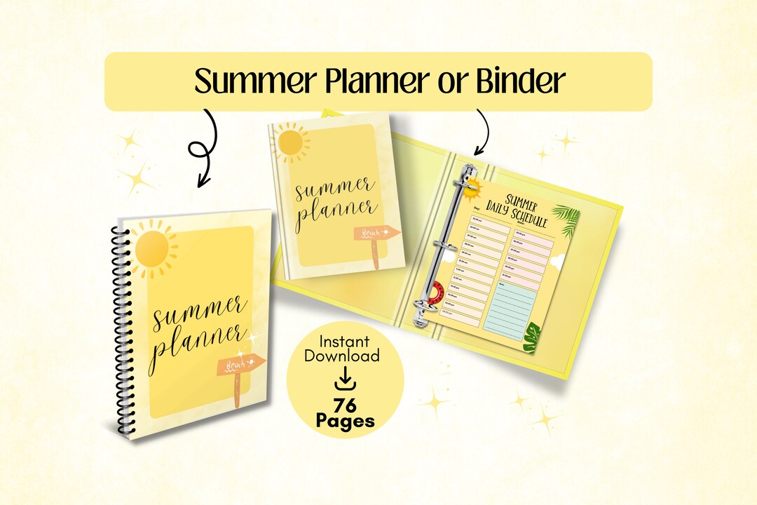Summer Activity Planner for Kids | Printable Summer Planner for Kids ...
